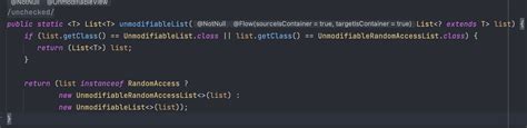 UnmodifiableList Vs ImmutableList Of CopyOf