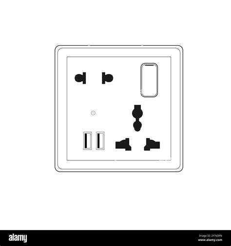 Ac Power Plug 2 And 3 Pin Multi Switched Socket Outlet With Usb And