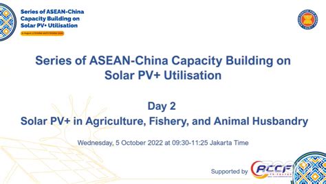 Chint Solar Shared Experience In Pv Practices With Asean Countries