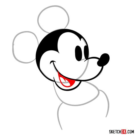 How To Draw Mickey Mouse Face