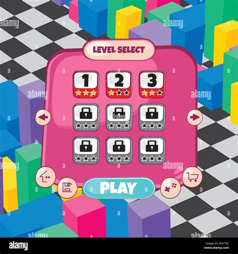 Game Asset Menu Theme Stock Vector Image And Art Alamy