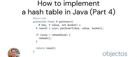 How To Implement A Hash Table In Java Part 4 Dev Community