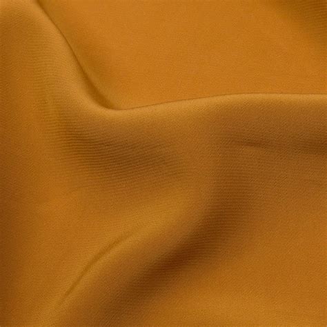 Harvest Gold Cupro Crepe De Chine Crepe De Chine Rayon Fashion