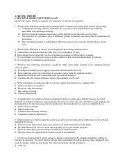 Auditing Theory Midterm Part 1 Docx Pdf AUDITING THEORY I MULTIPLE CHOICE QUESTIONS 1 65