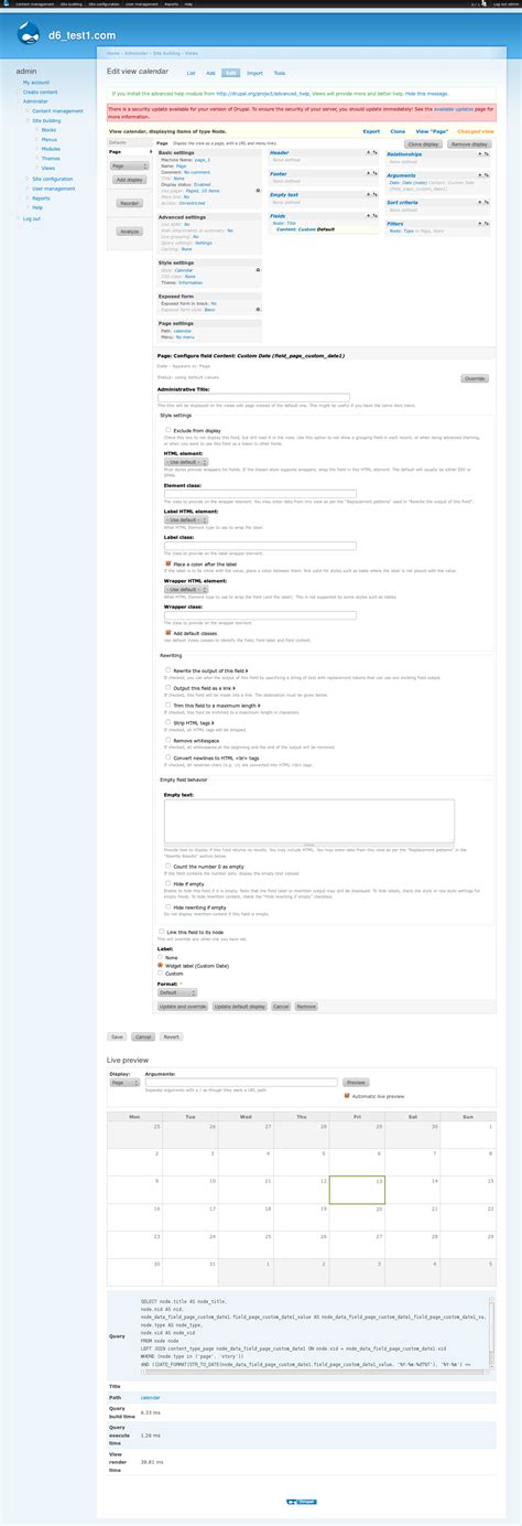 Views Calender Module Not Working With Cck Date Field Drupal Answers