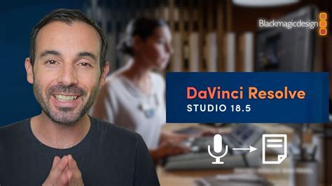 DaVinci Resolve 18 5 Studio Sous Titres Auto Et Transcription Audio