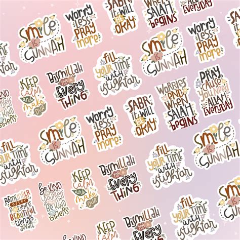 Jual 1 Pcs Quote Islamic By Dssyln Aesthetic Sticker Estetik Stiker