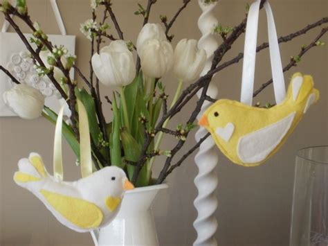 Pinterest Creatief Met Stof Alvast Voor Pasen Twee Vogeltjes Van