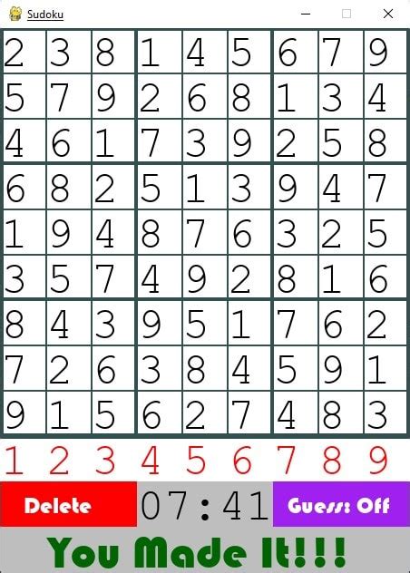 How To Build A Sudoku Game With Python The Python Code
