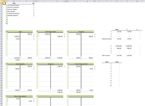 Accounting T Charts