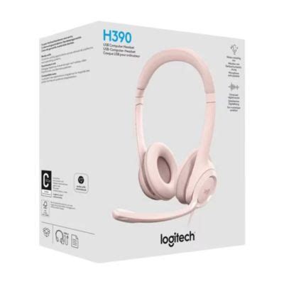 Logitech H Audifono Usb Cancelacion De Ruido Color Rosa Logitech Falabella