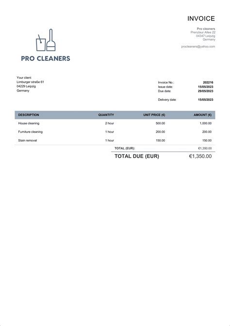 Hourly Invoice Templates Made Easy Free And Editable Billdu