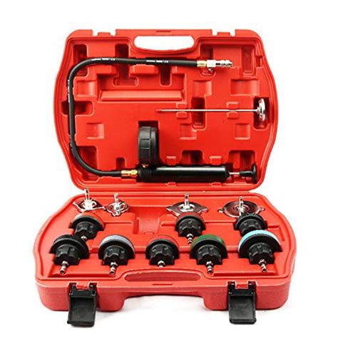 Universal Cooling System Radiator Pressure Tester Gasket Test Kit Leak