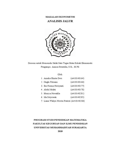 Makalah Analisis Jalur Pdf