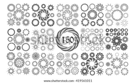 Set Round Frames Vector Stock Vector Royalty Free 419561011 Shutterstock