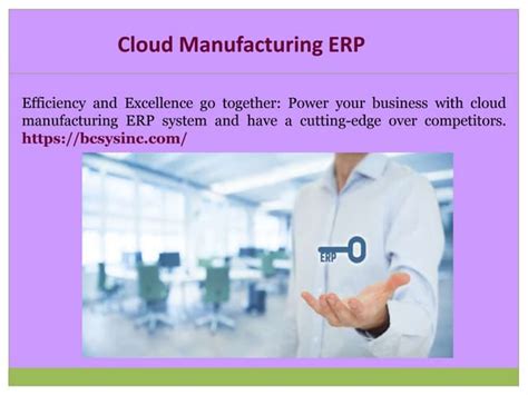 Cloud Erp Manufacturing Software Ppt
