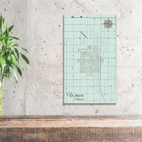 Wasco California Street Map Fire And Pine