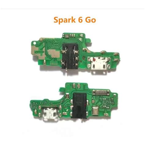 TECNO Spark 6 Air 6 Go Charging Port Small Board USB Charging Board With Microphone Replacement