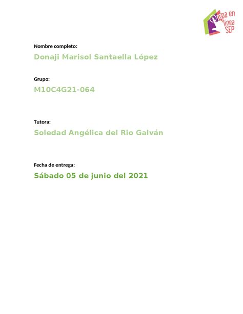 Modulo 10 Proyecto Integrador Docsity
