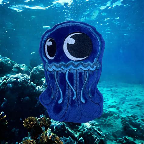 Chibi Jellyfish Stuffie String Theory Fabric Art