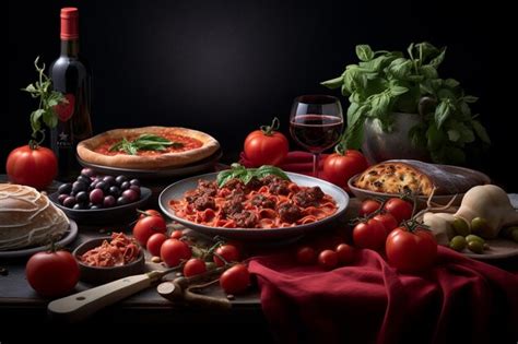 Premium Photo Italian Idyll Pasta Pizza Passion