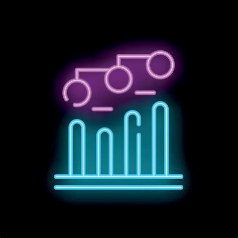Neon Style Icon Showing Decentralized Data Storage Network 52831031