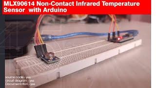 Esp Mlx Non Contact Infrared Temperature Sensor Iot Temperature Monitoring Esp Proj