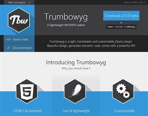 trumbowyg app reviews features pricing and download alternativeto