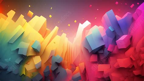 Colorful Geometric Block Powerpoint Background For Free Download