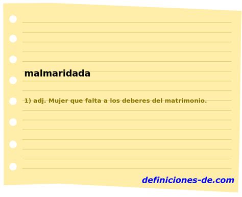 Significado De Malmaridada