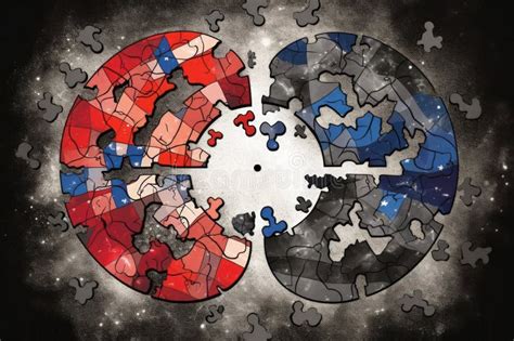 Political Polarization Illustration Generative Ai Stock Illustration