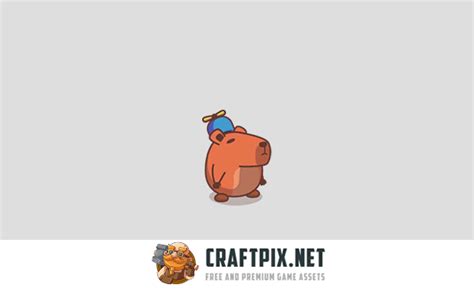 Capybara Cartoon Characters Asset Pack