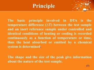 Differential Thermal Analysis DTA PPTX Chemistry Science