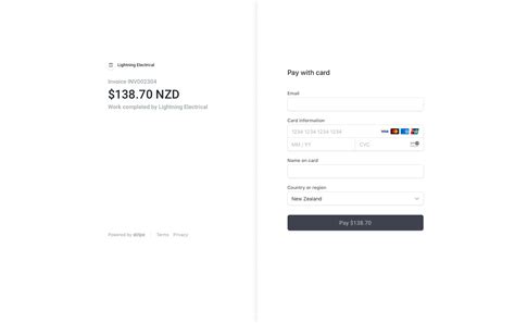 Stripe Credit Card Payments Tradify