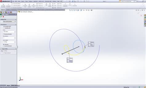 Tutorial How To Model Helix As Sheet Metal Part Grabcad Tutorials