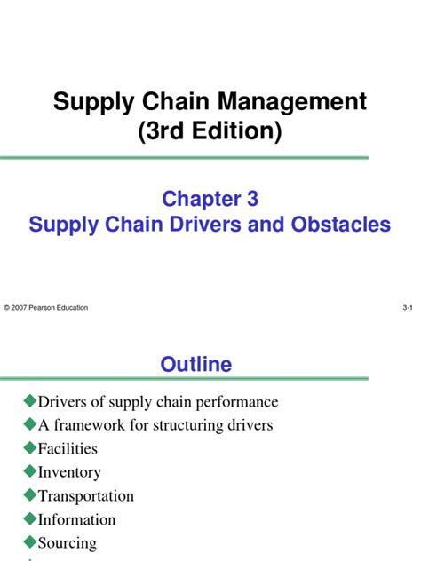 Supply Chain Drivers And Obstacles Pdf Supply Chain Inventory