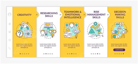 problem solving abilities onboarding vector template app webpage mobile