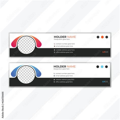 Email Signature Design Templet Simple Design For Email Header Modern Email Signature Design