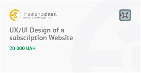 Ux Ui Design Of A Subscription Website • Freelance Job In Interface