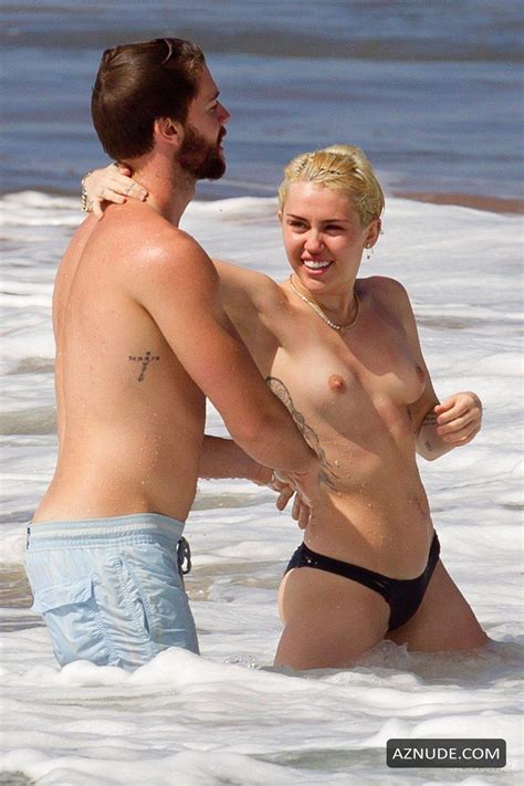 Miley Cyrus Naked And Hot On The Beach AZNude