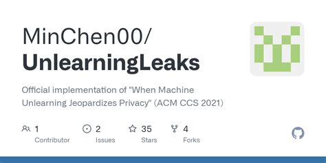 Github Minchen Unlearningleaks Official Implementation Of When