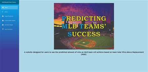Github Baseballfan Predictingmlbteamssuccess A Project I Made To