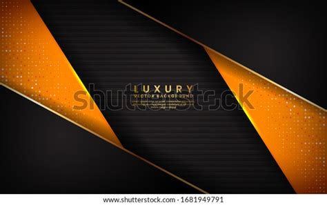 Dark Abstract Background Overlap Layers Luxury Design Concept Royalty