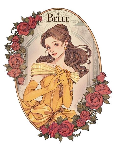 김스타 Kimstar On Instagram Belle Beauty And The Beast 🥀 Illust