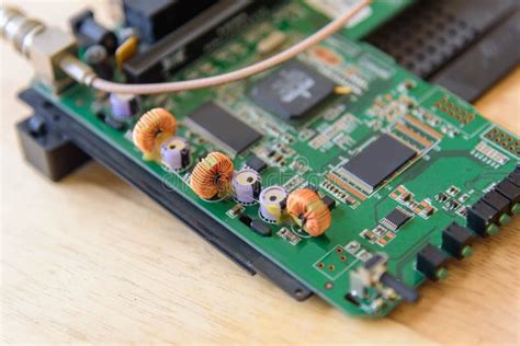 Router Board Circuits Of Linksys WRT GL Model Editorial Photo Image Of Macro Equipment