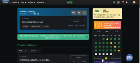 30weeksofcode Codingjourney Geeksforgeeks Problemsolving