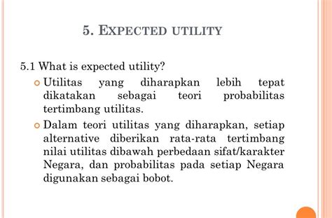 Diary Aji Bon Gembul Decision Theory A Brief Introduction Expected
