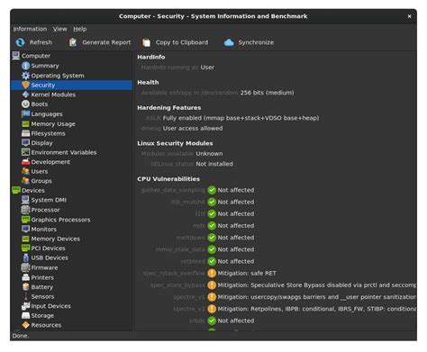 System Information And Benchmark For Linux