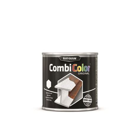 Rust Oleum Combicolor Original Grondlaag En Metaallak Donker Grijs Hamerslag 250Ml Rustoleum US