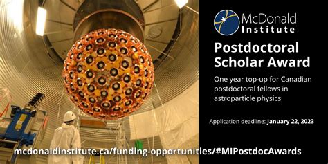 Mcdonald Institute Postdoctoral Scholar Award New Deadline Jan 22